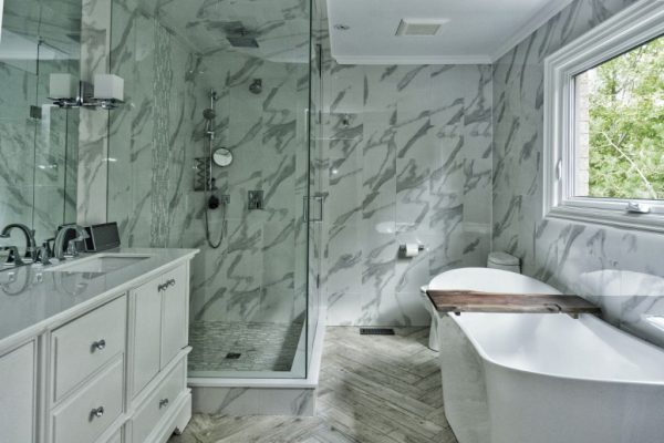 White Vinyl Awning Window - Bathroom | Fieldstone Windows and Doors