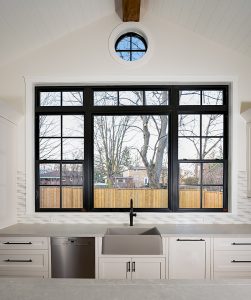 Farmhouse styled home with Black Single Hung Windows | Markham
