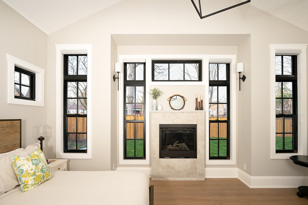 Farmhouse styled home with Black Single Hung Windows | Markham