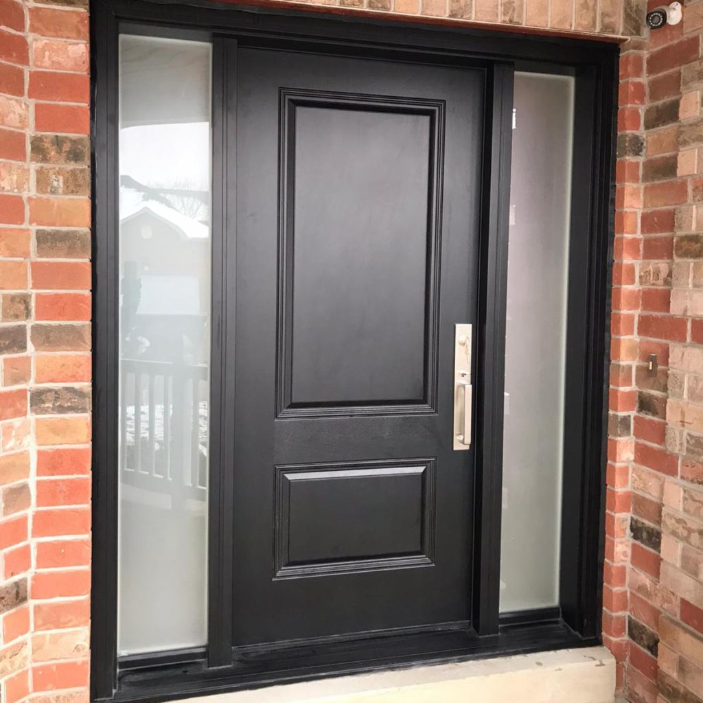 A Single Door and 2 Sidelights - Stouffville | Fieldstone Windows ...