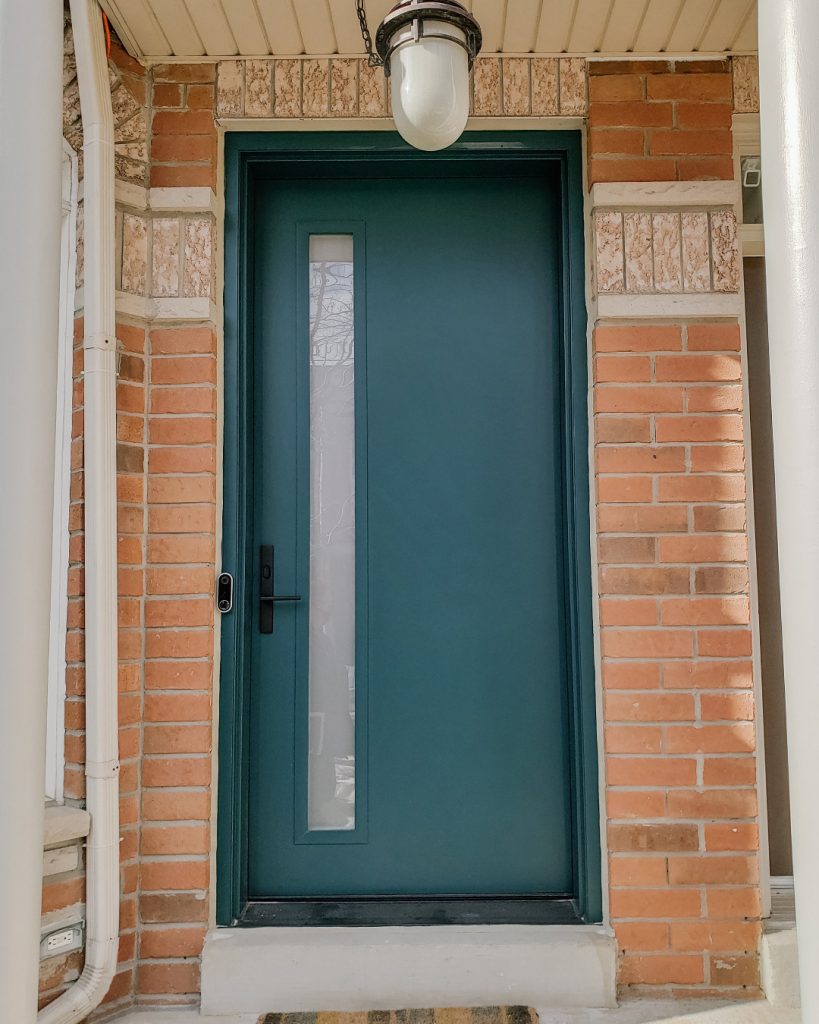 Smooth Fiberglass Entry Door with a Glass Cutout - Toronto