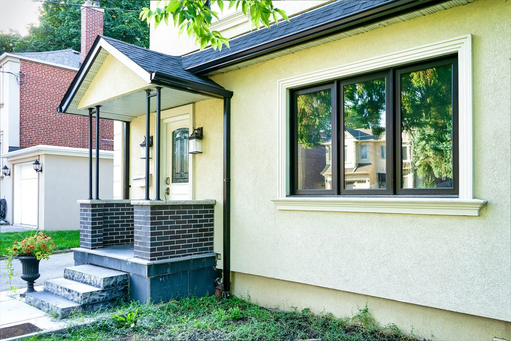 Sub-frame Install for Black Vinyl Casement Windows