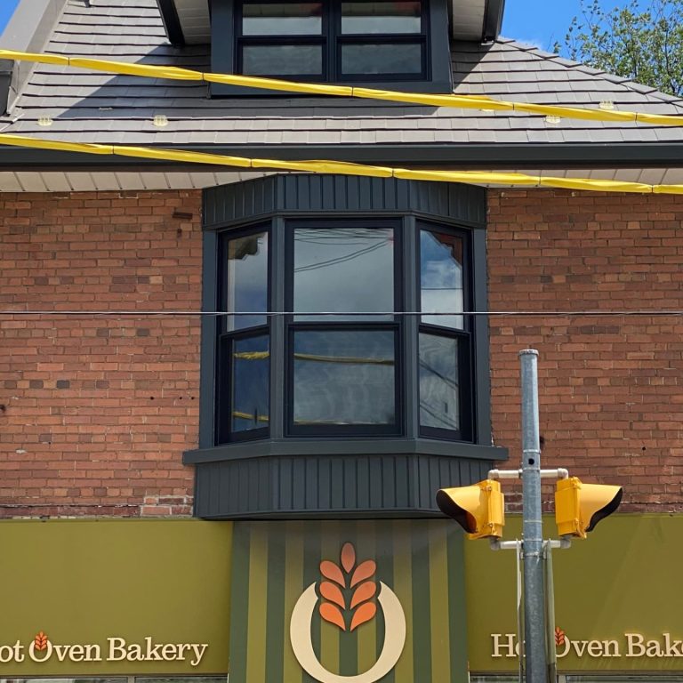 Vinyl Box Window Painted in Iron Ore – Toronto | Fieldstone Windows