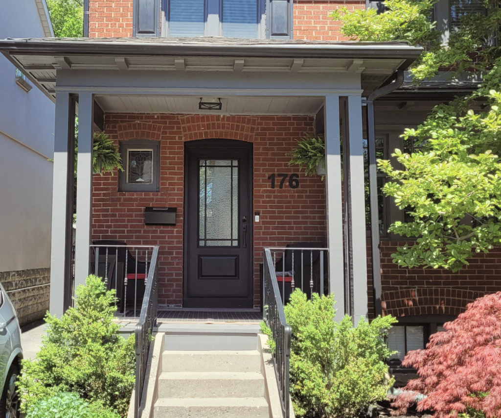 Custom 2-Panel Fiberglass Door with Prairie SDL Grilles | Fieldstone ...