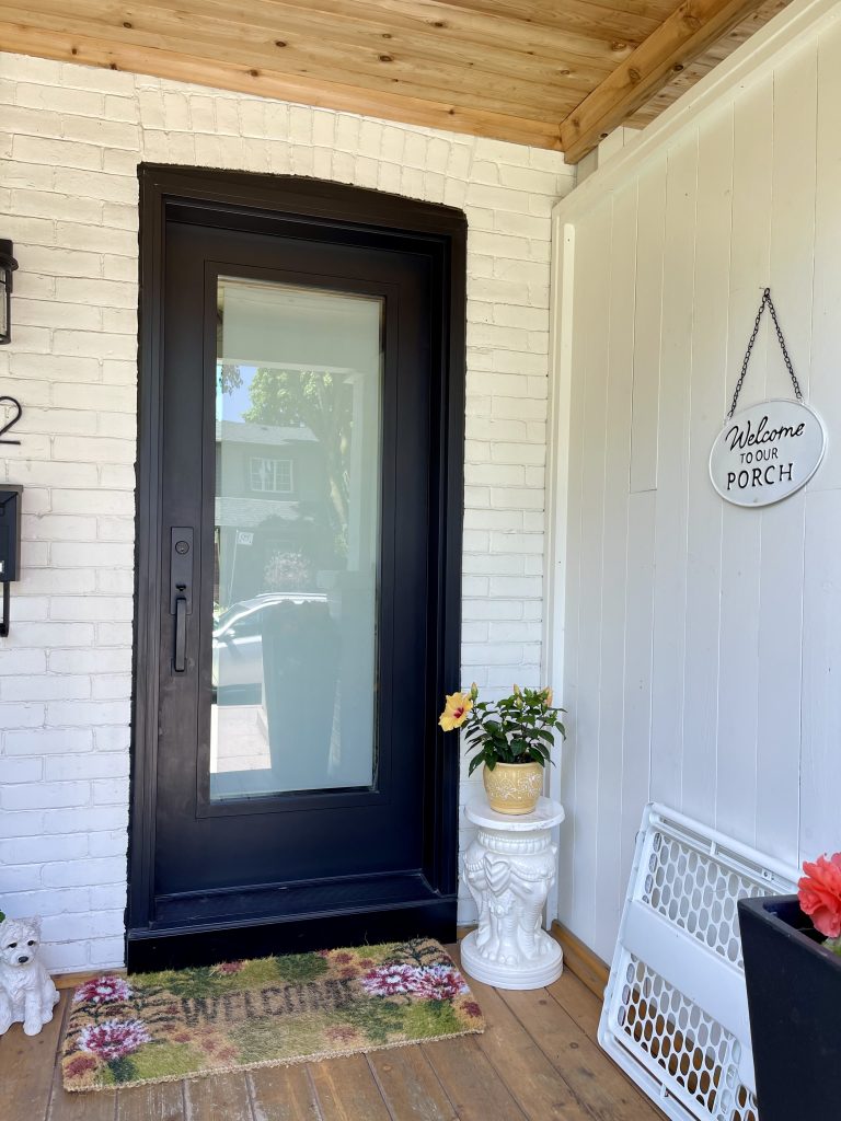 Modern Full Glass Panel Entry Door | Fieldstone Windows & Doors