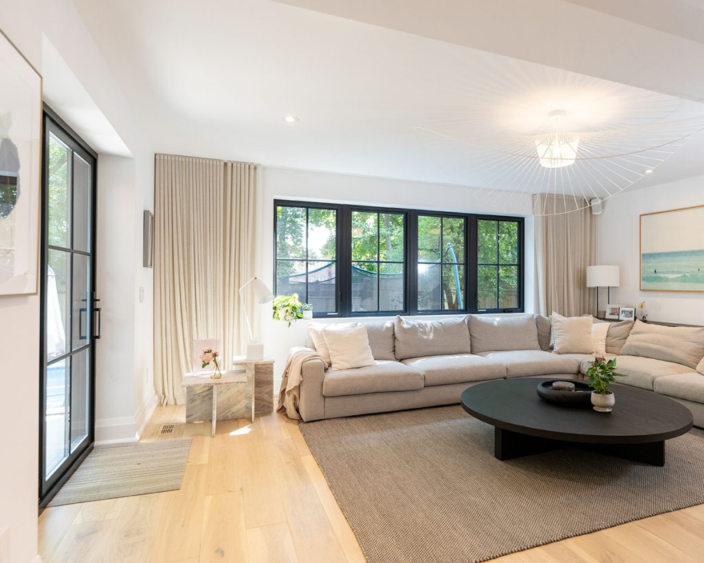 Toronto Home Renovation with Black Vinyl Casement Windows and SDL ...