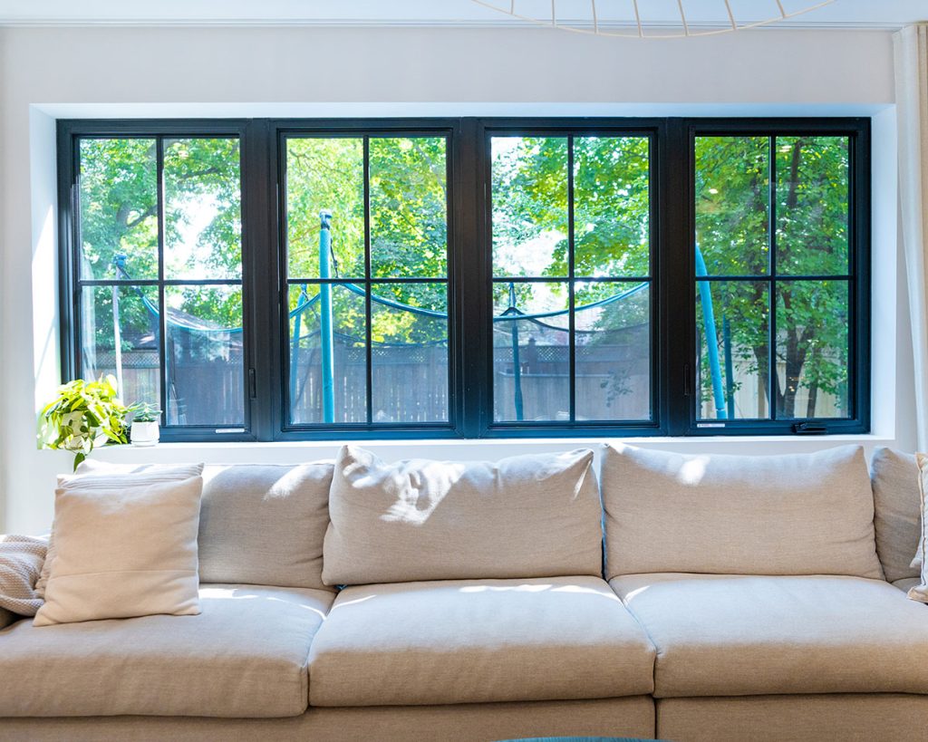 Toronto Home Renovation with Black Vinyl Casement Windows and SDL ...