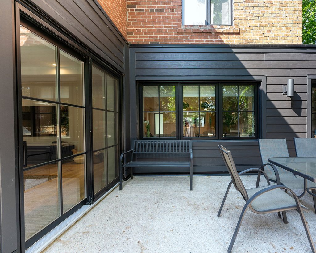 Transforming a Toronto Home with a Black Vinyl Sliding Door ...