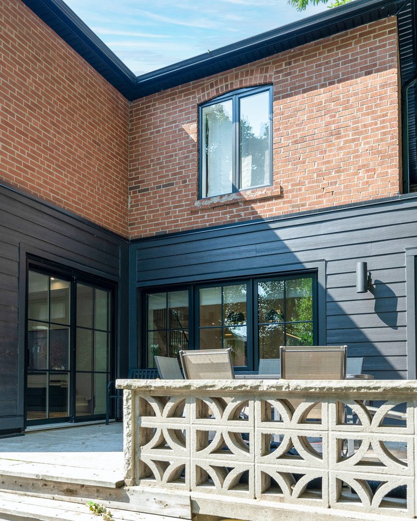 Transforming a Toronto Home with a Black Vinyl Sliding Door ...