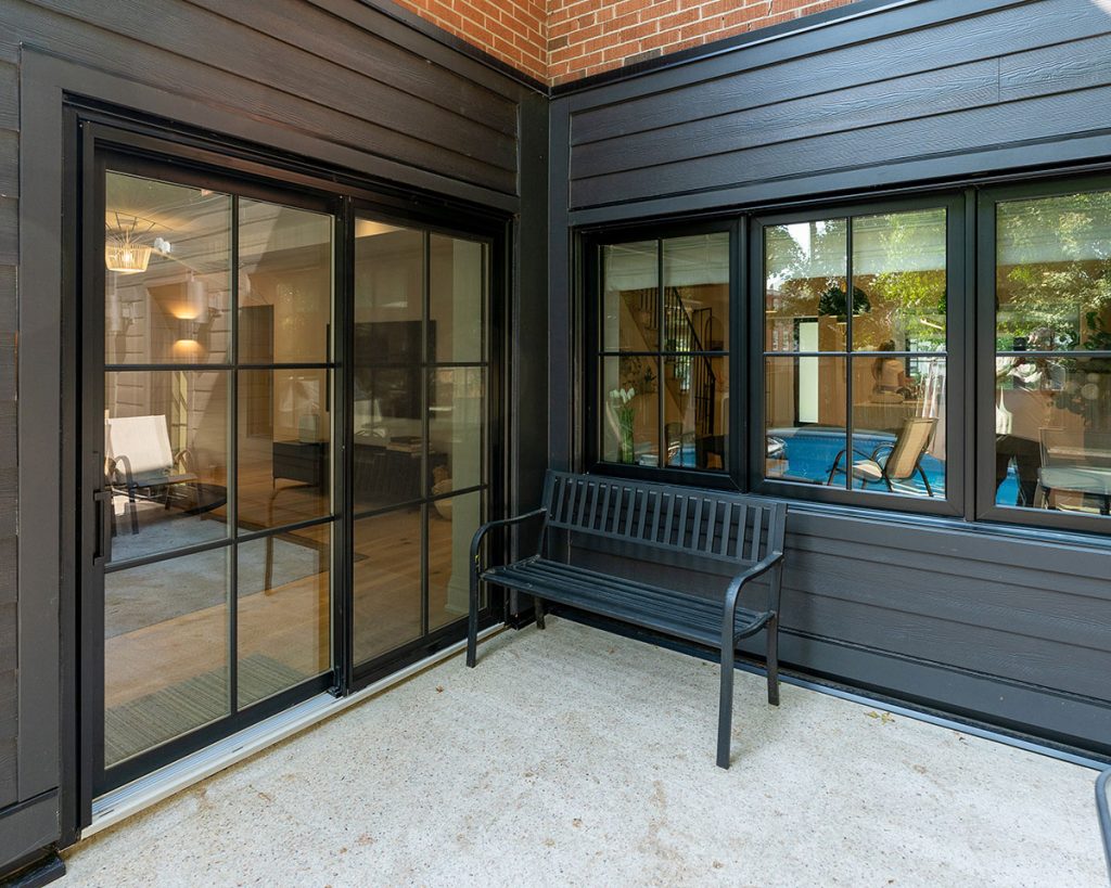 Transforming a Toronto Home with a Black Vinyl Sliding Door ...