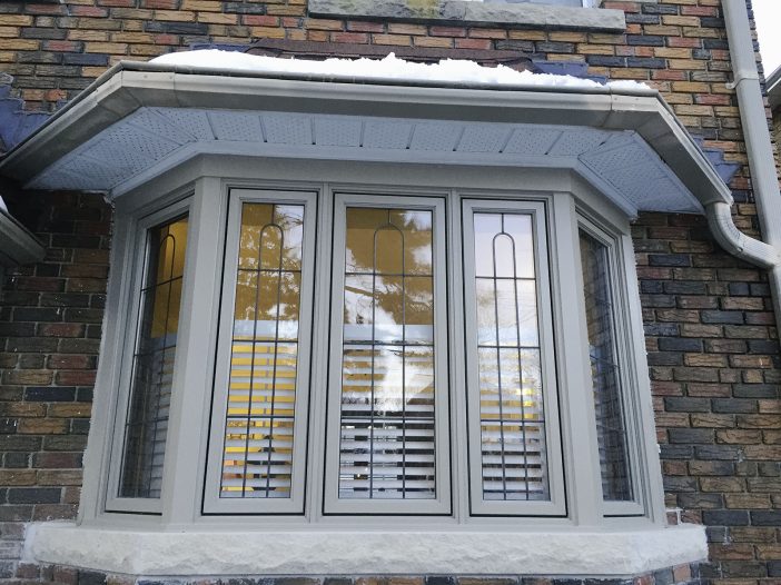 Elegant Metal-Clad Wood Bay Windows with Lead Tape Design | Fieldstone ...
