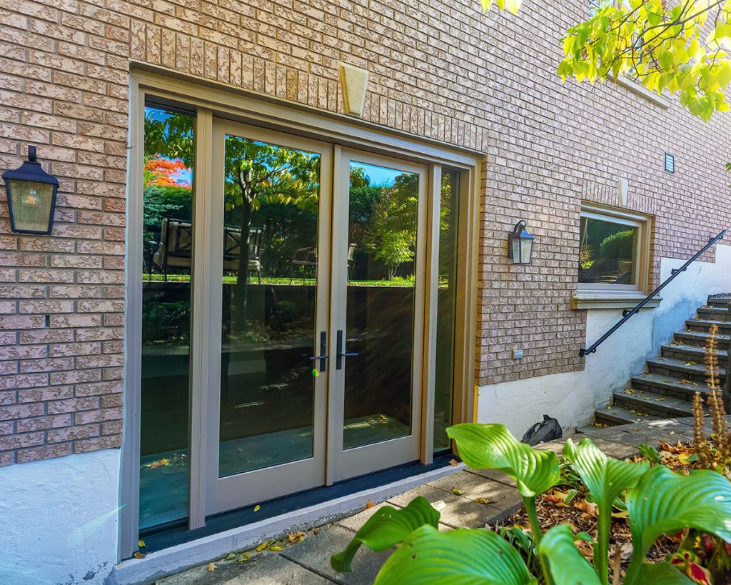 Stunning Rail-and-Stile Double Doors with Sidelights | Fieldstone ...