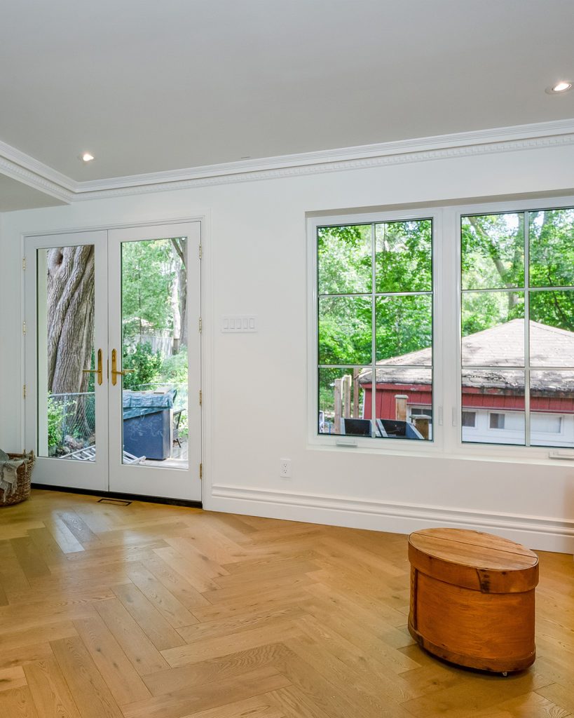 White Fiberglass Rail & Stile Double Doors - Toronto | Fieldstone ...