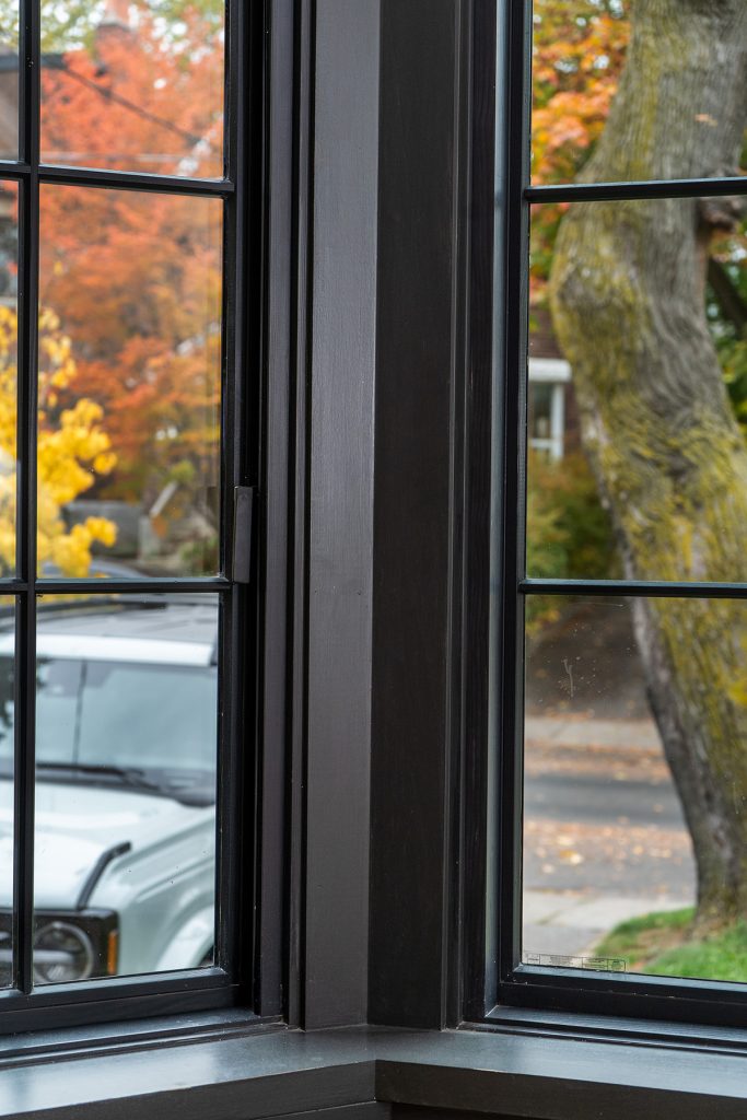 Black Metal-Clad Wood Windows for Century Homes in Toronto