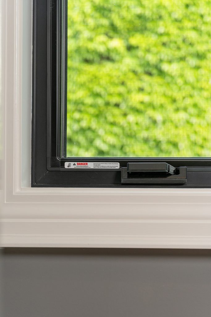 Black Vinyl Casement Windows with Grilles – Toronto